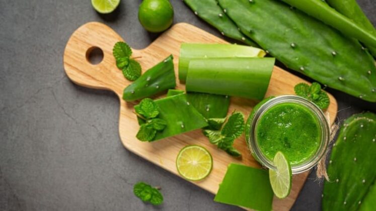 Licuado de nopal y sábila para diabéticos e hipertensos, también baja ...